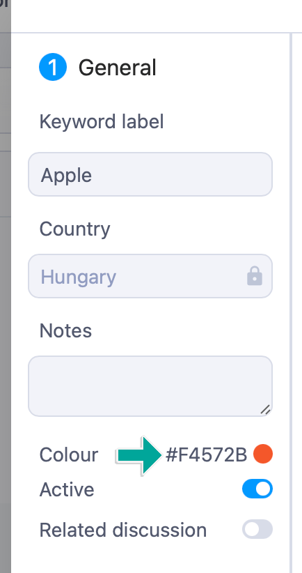 Can I change the color of a keyword?