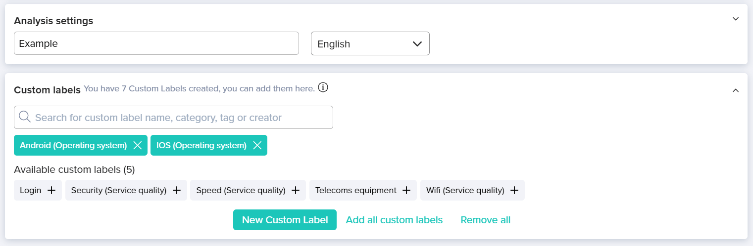 Custom Label Creation & Management