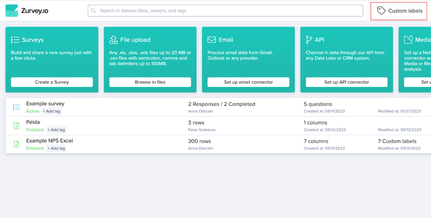 Custom Label Creation & Management