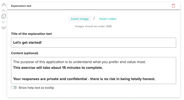 Survey Elements & Question Library