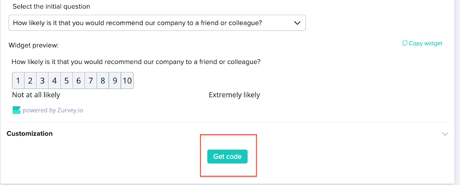Sharing Surveys via HTML Widget