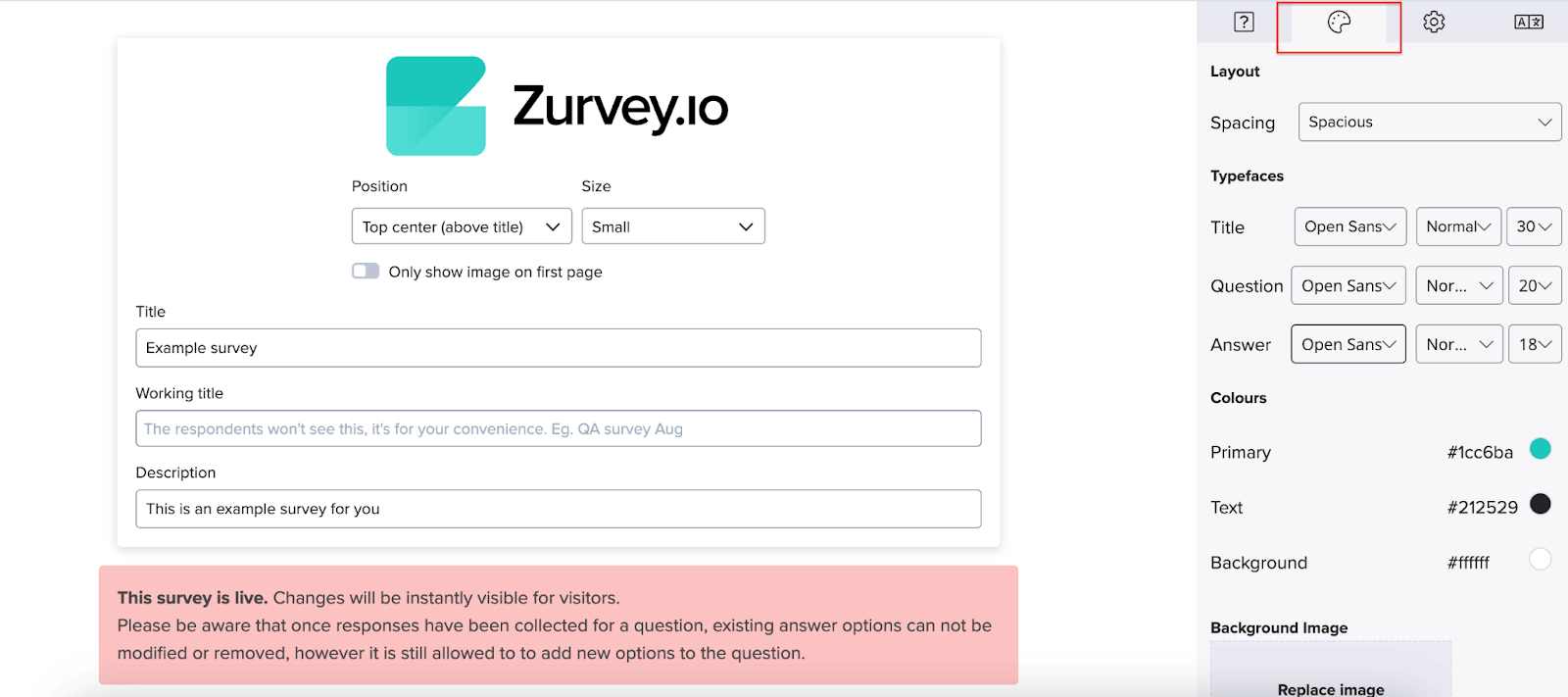 Zurvey.io Survey Design